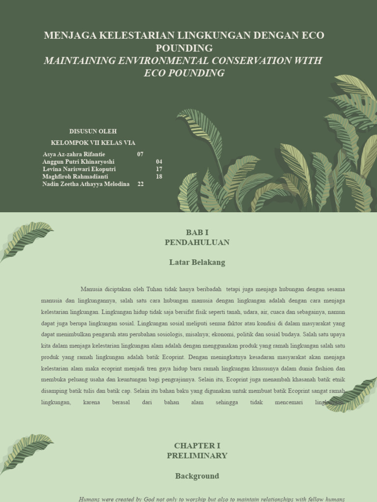 Tugas Ukk Power Point Ecoprint New | PDF