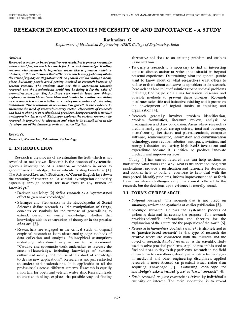 IJMS Vol 4 Iss 1 Paper 3 675 678 | PDF | Quantitative Research | Statistics