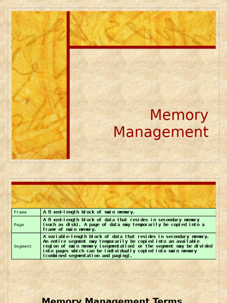 17 Memory Management | PDF | Computer Data | Computer Science 17 Memory Management | PDF | Computer Data | Computer Science