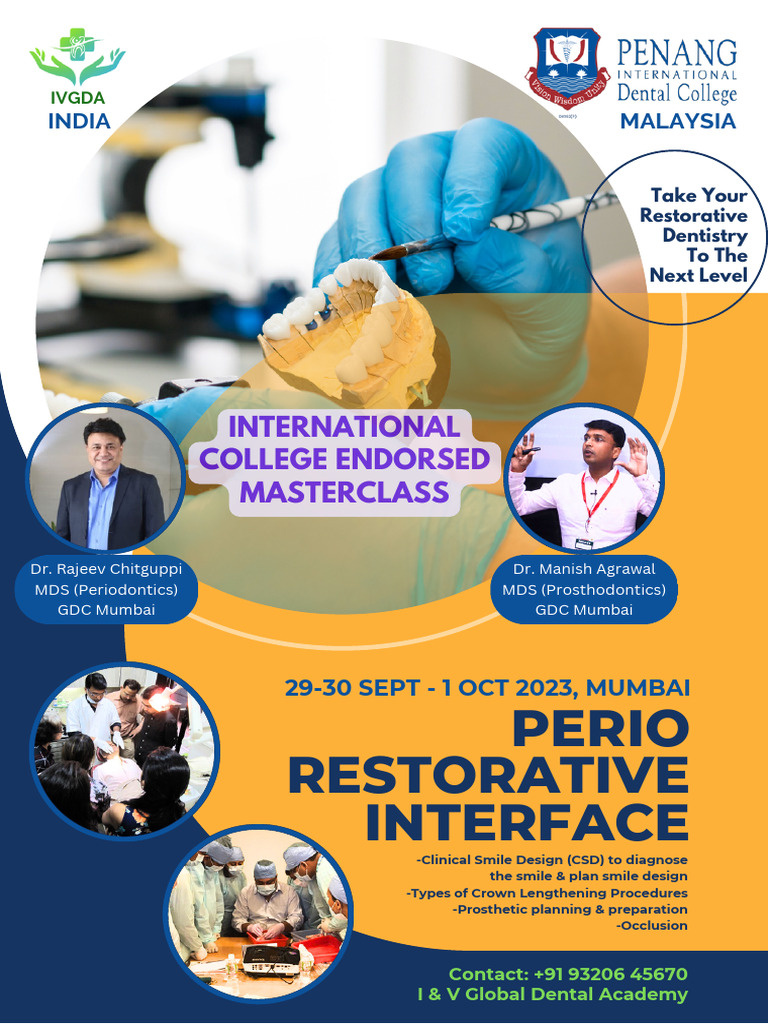 Perio Restorative Interface Sep 2023 Mumbai | PDF | Periodontology ...