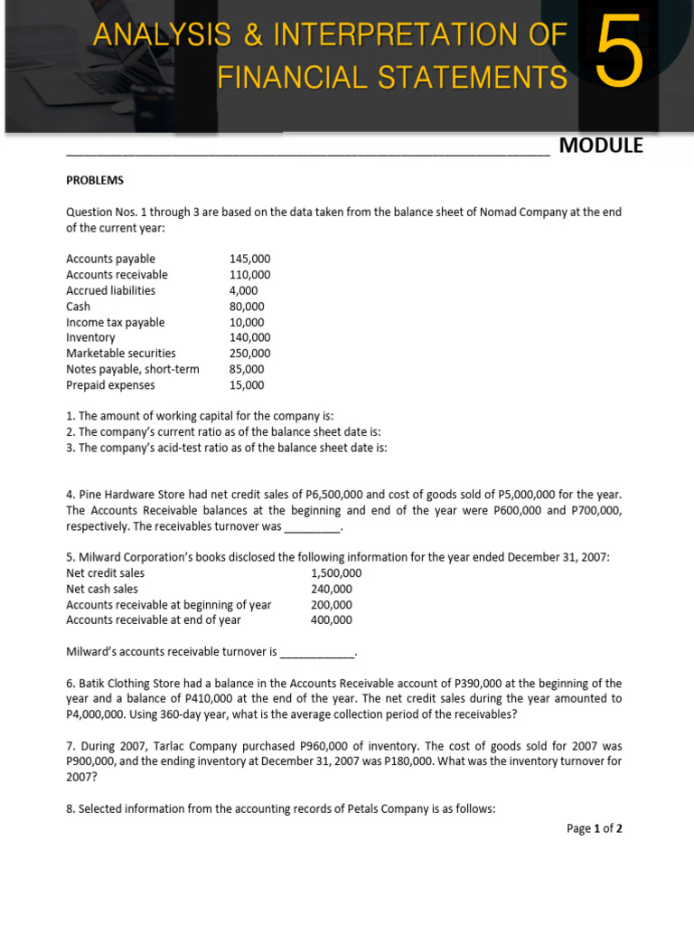 Module 5 Funacc | PDF