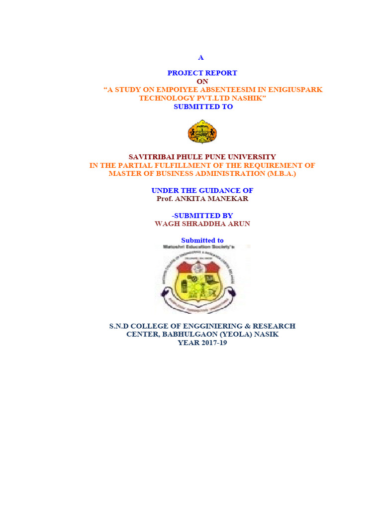 shraddha final report | PDF