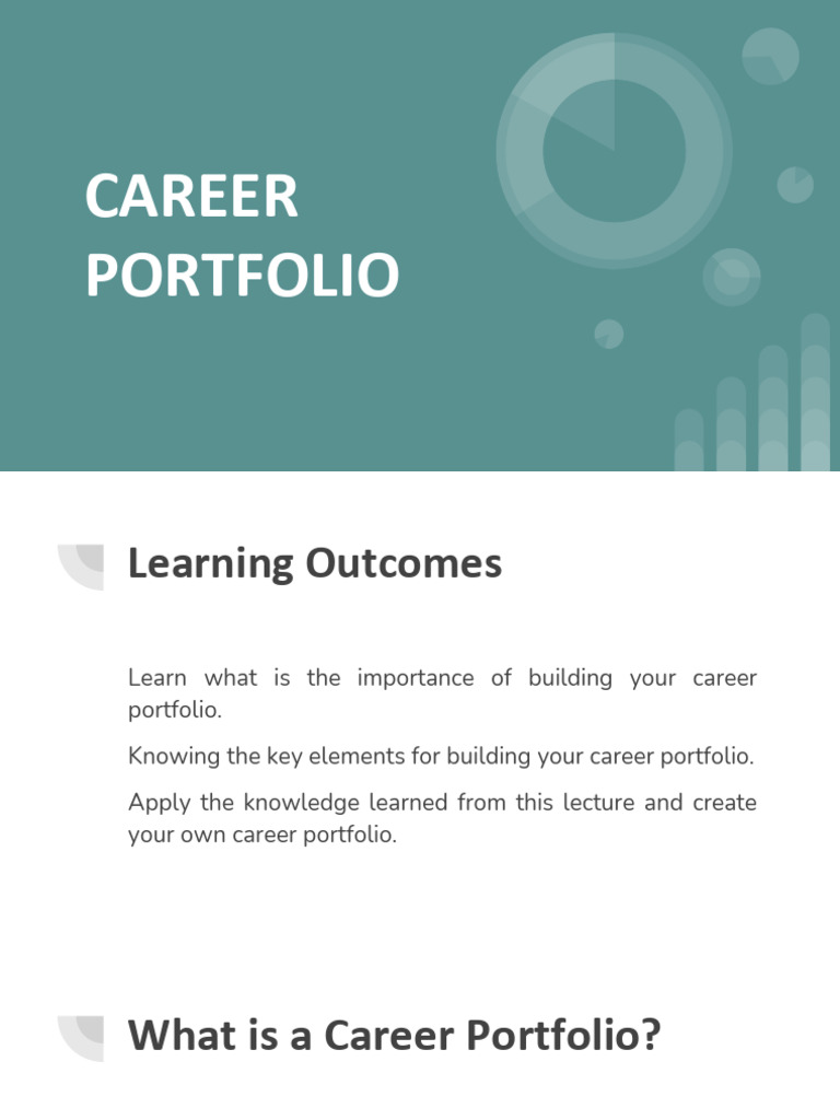 Career Portfolio | PDF