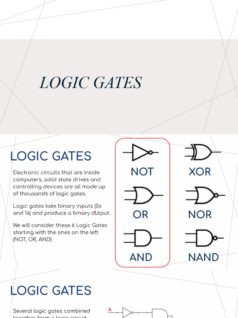 Logic Gates Pdf