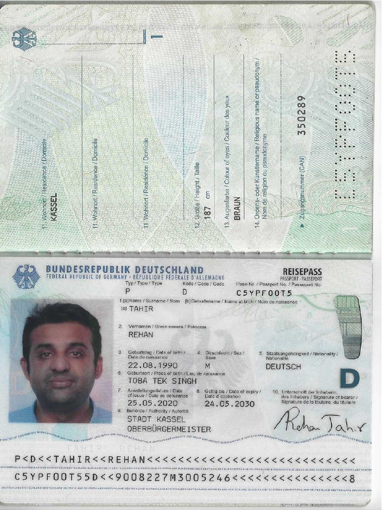 Rehan Passport German Pdf