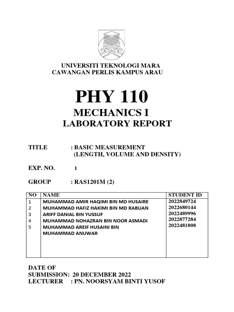 Basic Measeurument Report | Download Free PDF | Metrology