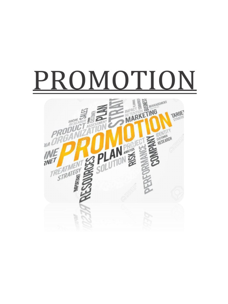 Promotion Strategies Explained | PDF