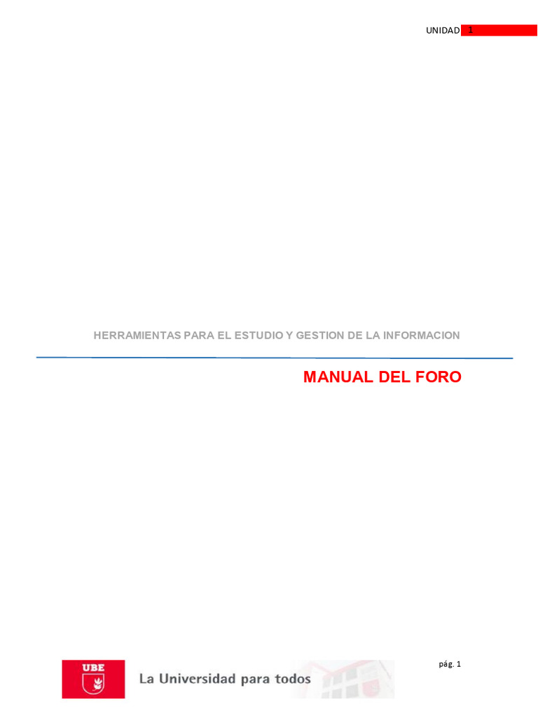 Manual Foro | PDF