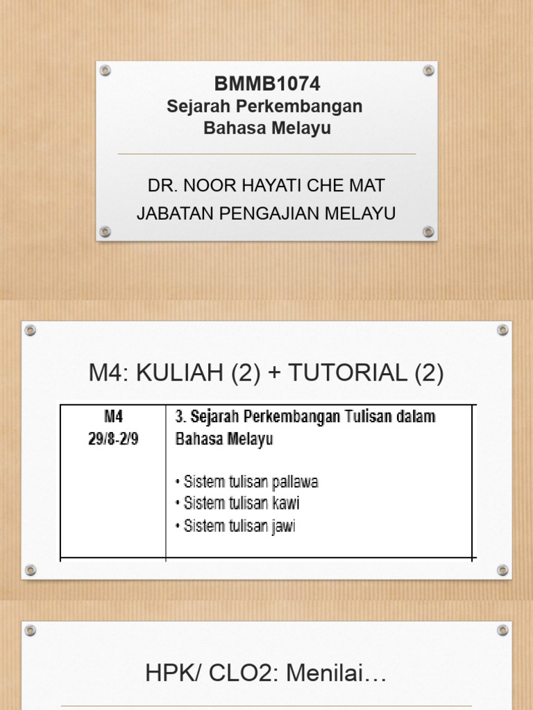 M4 - K7&8 Sejarah Perkembangan Tulisan DLM BM Tambahan | PDF
