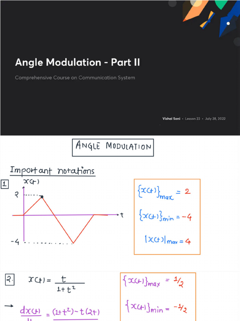 Angle Modulation Part Ii With Anno 1666608200059 Pdf
