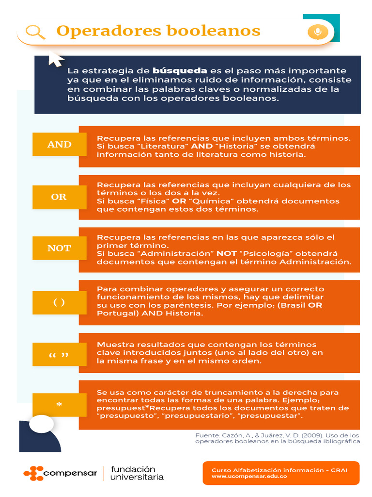 Operadores Booleanos | PDF | Estudios de idiomas extranjeros