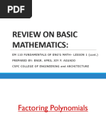 Complete Factoring Guide | PDF | Factorization | Mathematics