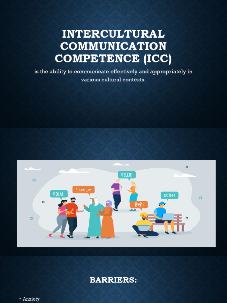 Intercultural Communication Competence.pptx | PDF