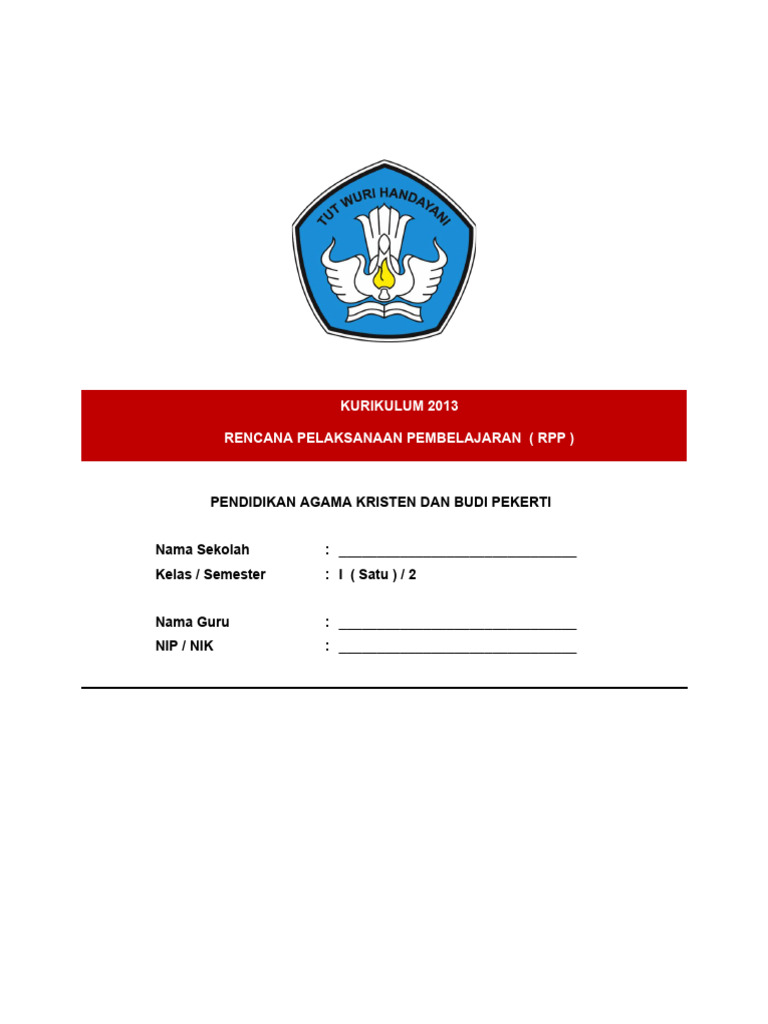 RPP.3 b. Aku Menyayangi Keluargaku (Bahan Alkitab 1 Korintus 13 1-7) | PDF