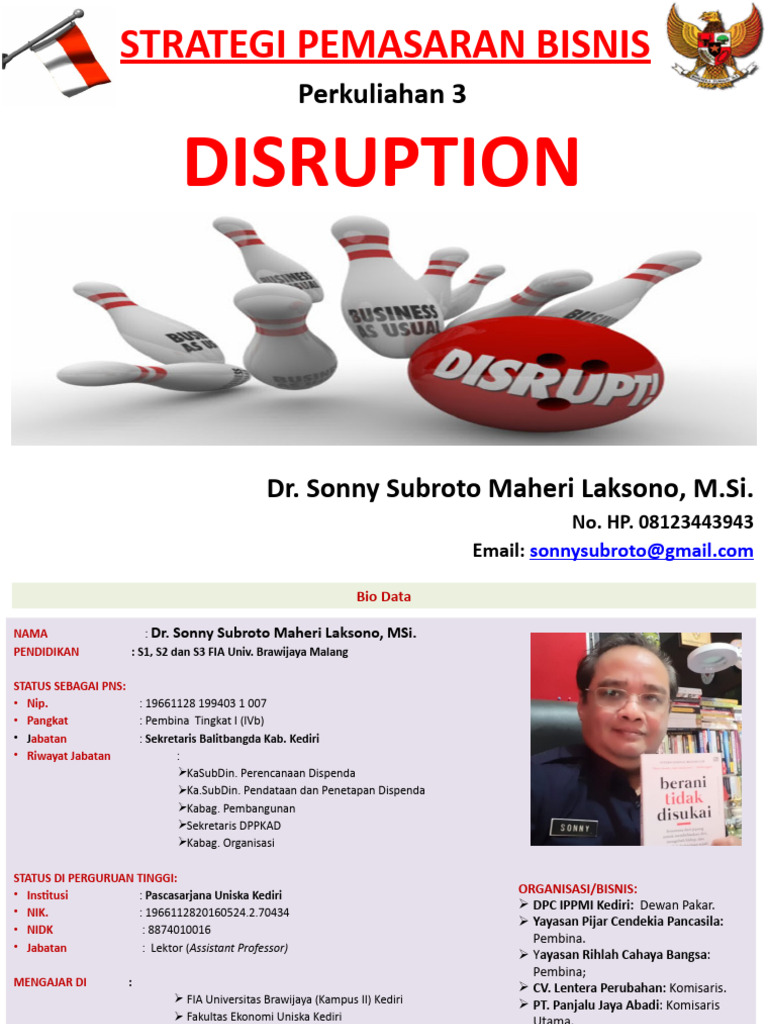 3 Disruption (Rhenald Kasali) | PDF