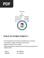 English Word Stress Rules With Exercises and Compound Adjectives | PDF ...