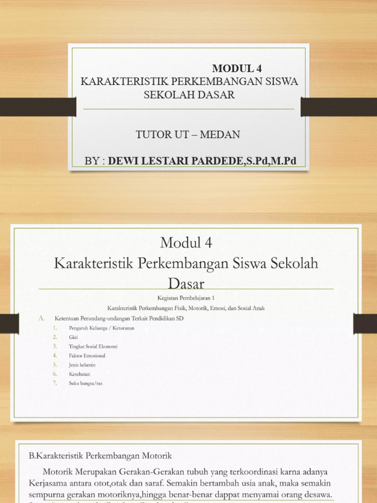 MODUL 4 POWER POINT PERSPEKTIF PENDIDIKAN SD | PDF