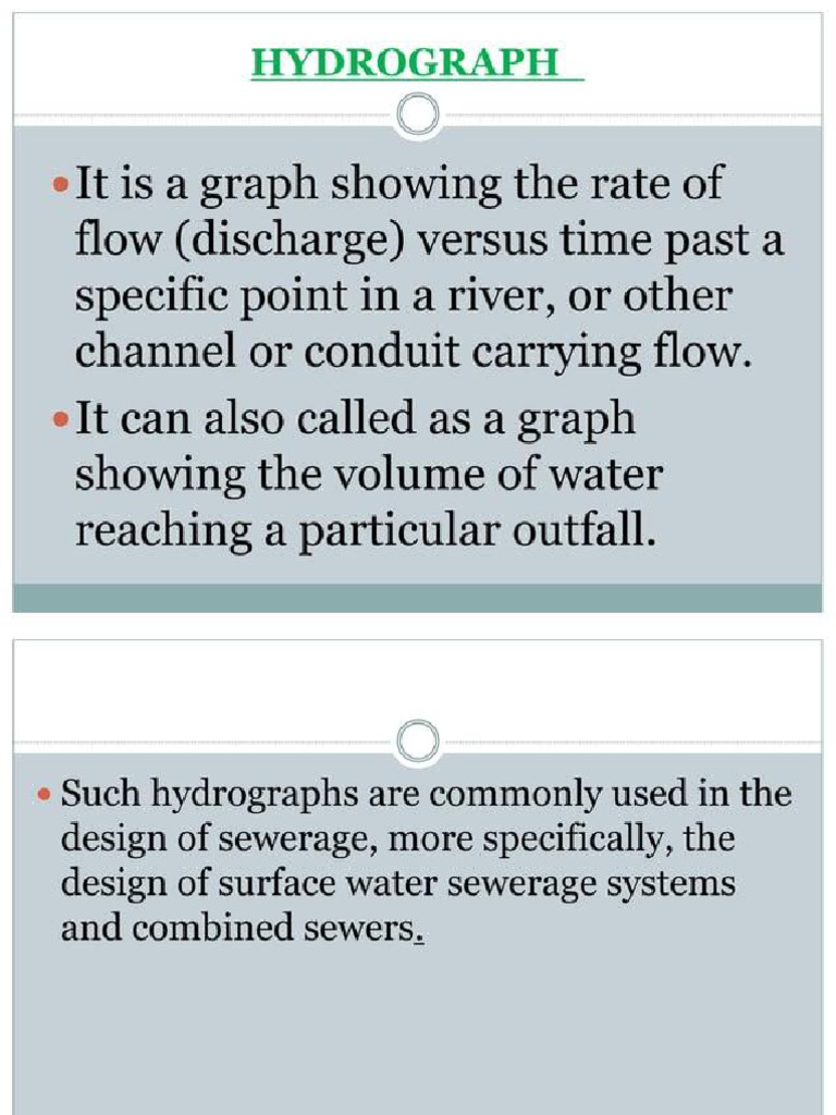 Unit Hydrograph | PDF