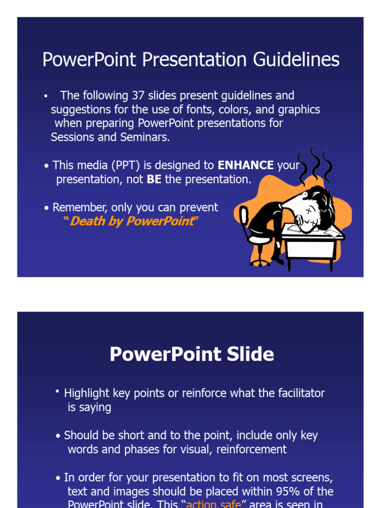 PowerPoint Guidelines | PDF