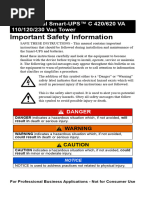 APC SRT3000 Installation Guide | PDF | Mains Electricity | Icon (Computing)