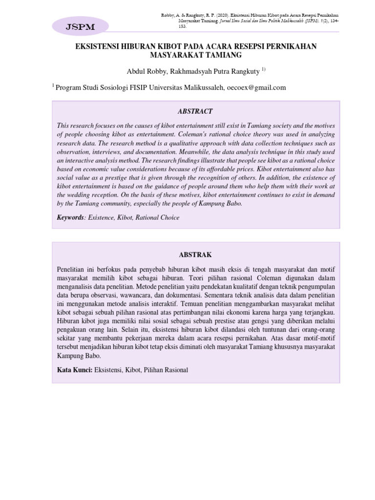 Eksistensi Hiburan Kibot Pada Acara Rese | PDF