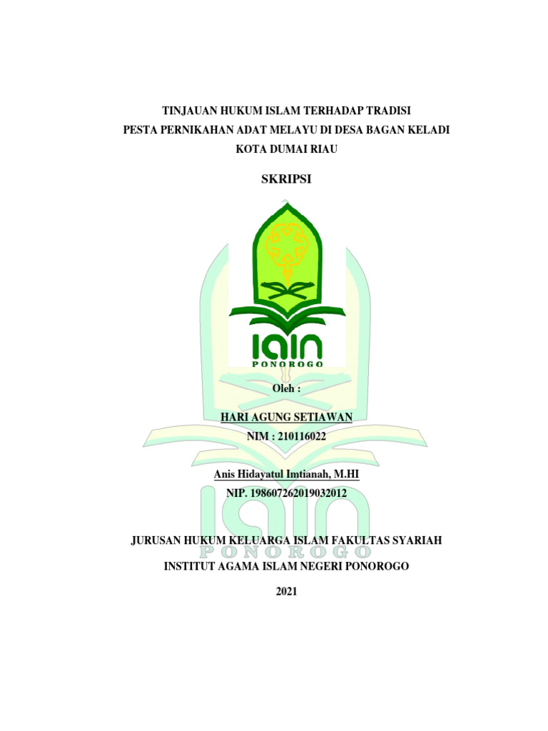 Hari Agung Setiawan-210116022-Hki Skripsi | PDF