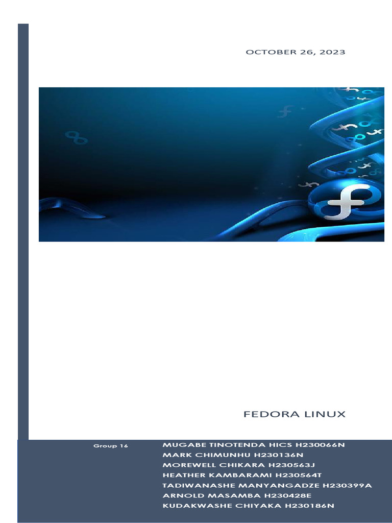 FEDORA LINUX Group 16 | PDF