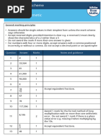 Year-8-Mathematics-White-Rose-Core-Marking-Scheme 2 | PDF | Percentage ...