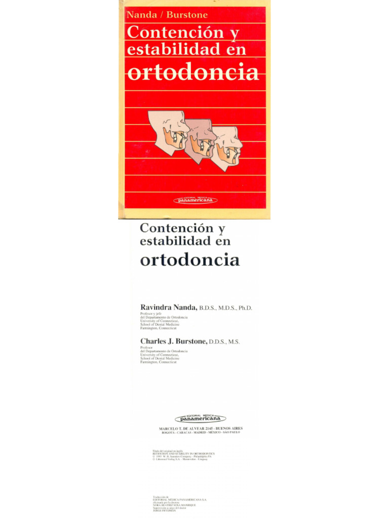 Contencion y Estabilidad en Ortodoncia. Nanda Burstone | PDF