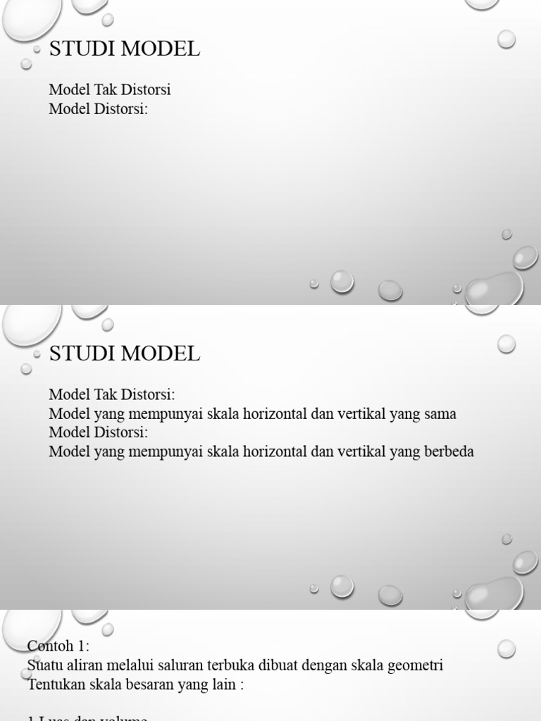 Pemodelan Hidrolika Pertemuan 3 | PDF