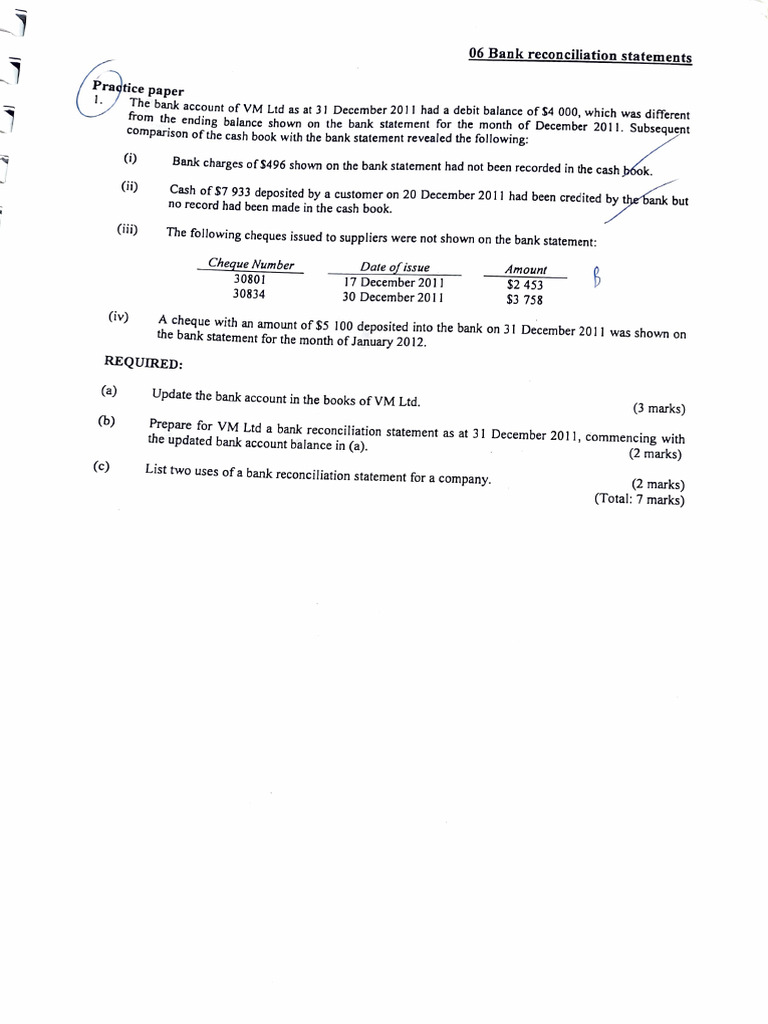Bafs Dse Bank Reconiliation Statement | PDF