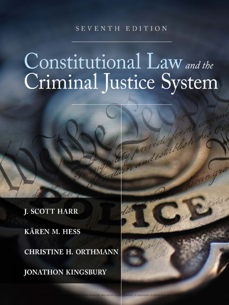 Sample-Constitutional Law and the Criminal Justice System 7th Edition ...