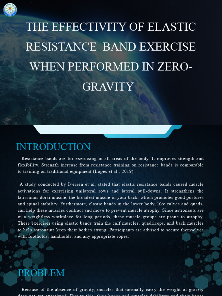 The Effectivity of Elastic Resistance Band Exercise When Performed in Zero Gravity | PDF ...
