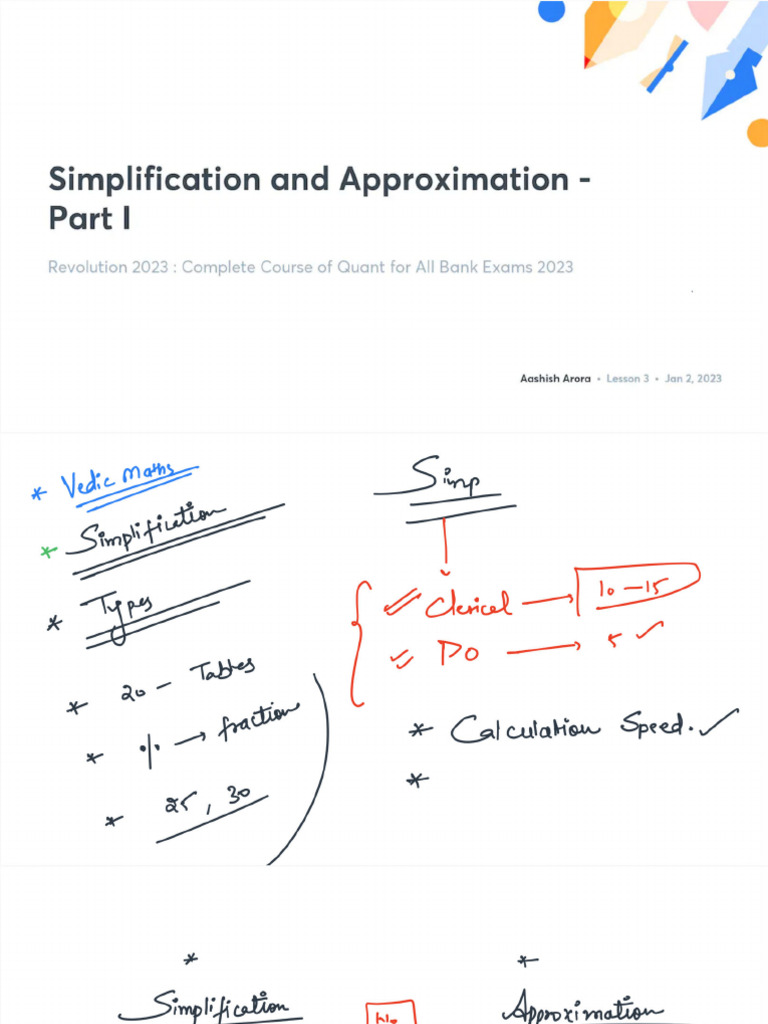 Simp & Aprox Part I | PDF