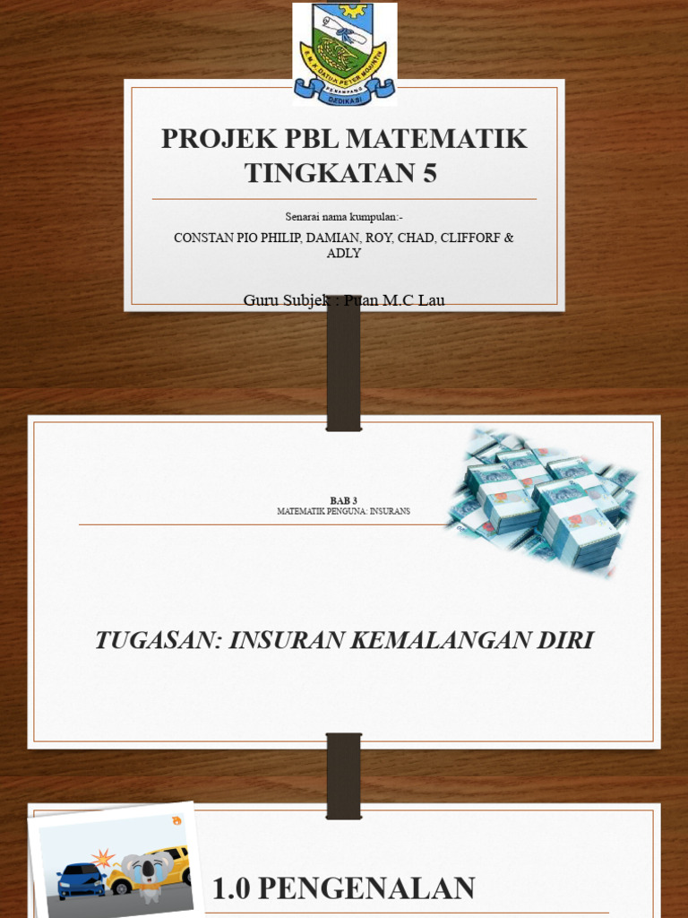 Projek PBL Matematik Tingkatan 5 2023 | PDF | Bisnis | Pengelolaan ...