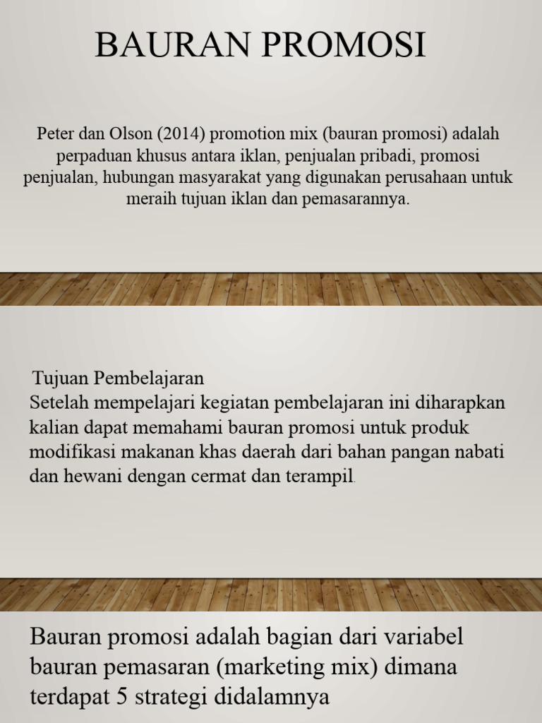 Bauran Promosi | PDF