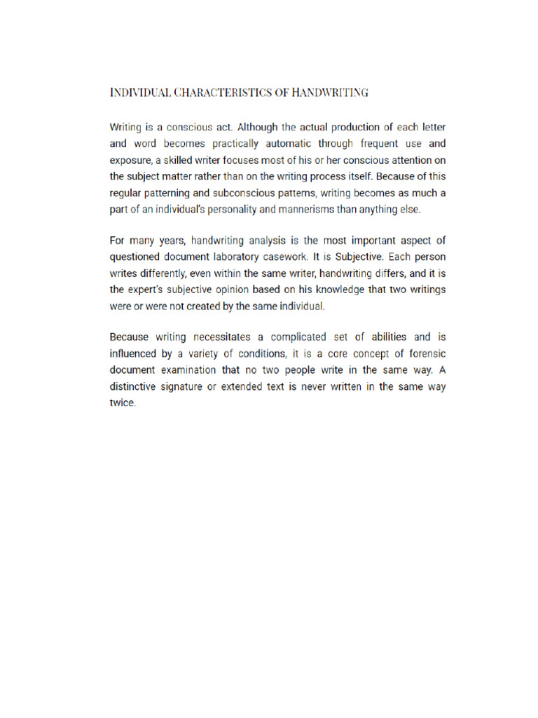 Individual and Class Characteristics | PDF