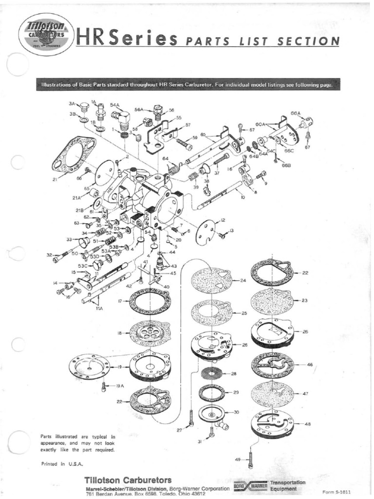 HR Series Parts List | PDF