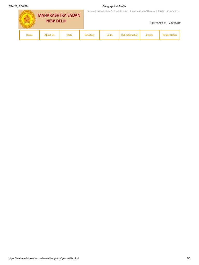Geographical Profile | PDF