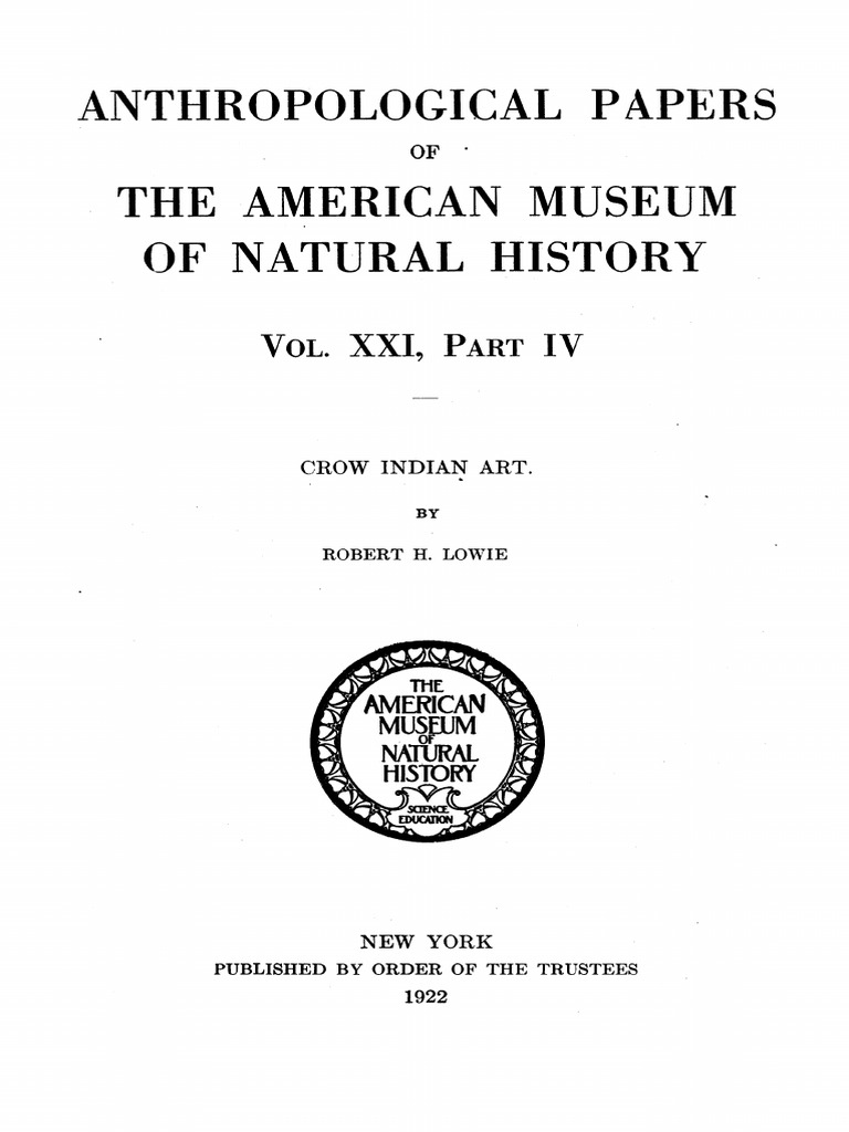 CROW - Robert H. Lowie - Crow Indians Art | PDF | Area | Triangle