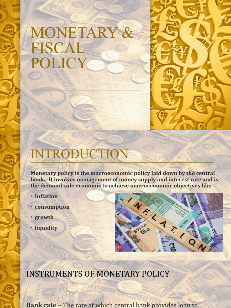 Monetary & Fiscal Policy | PDF | Monetary Policy | Fiscal Multiplier