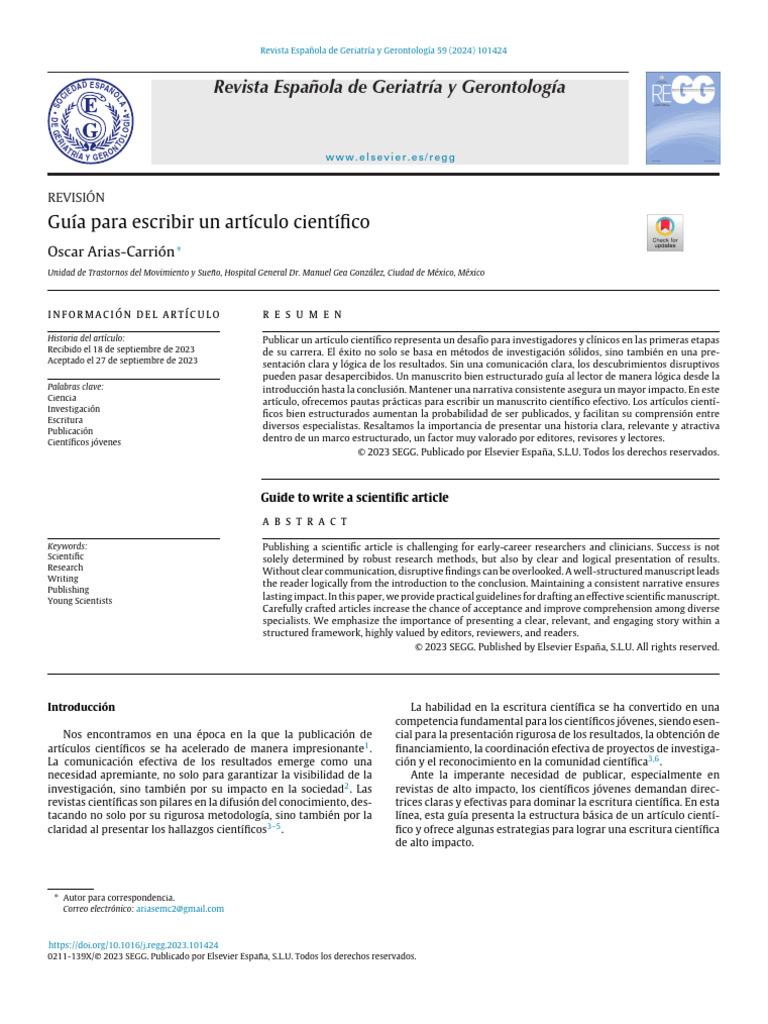 COMO ESCRIBIR UN ARTICULO | PDF