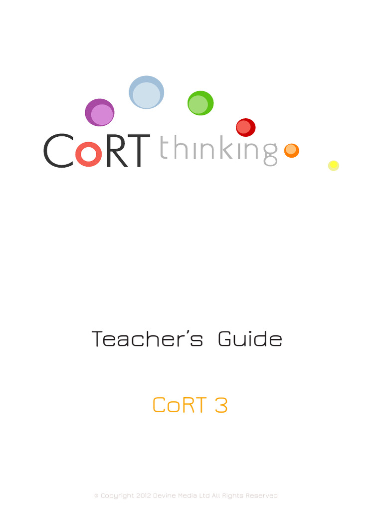 CoRT3 TeachersGuide | PDF
