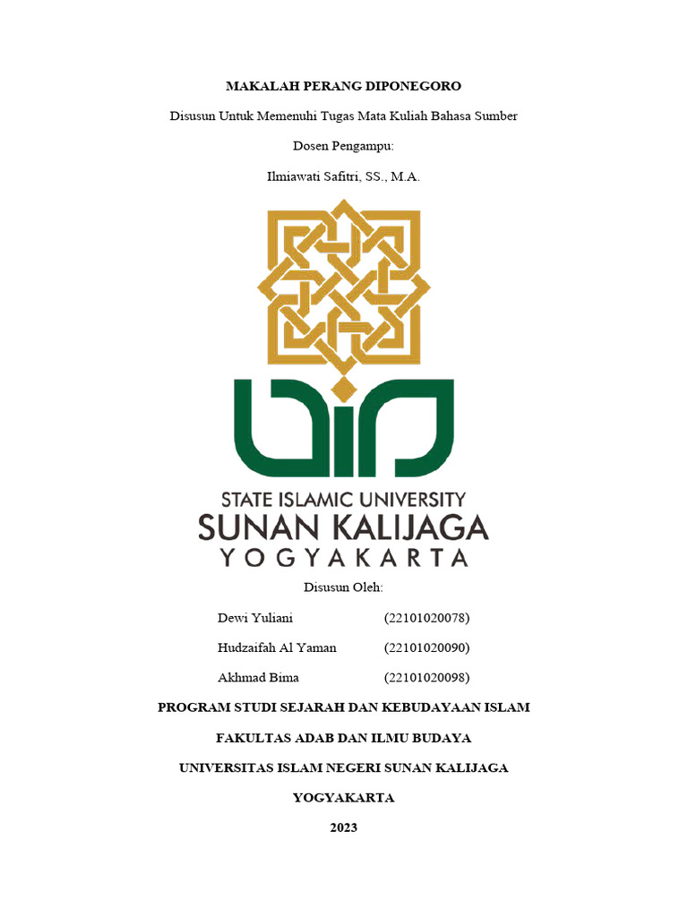 Java War (Perang Diponegoro) - Fix | PDF