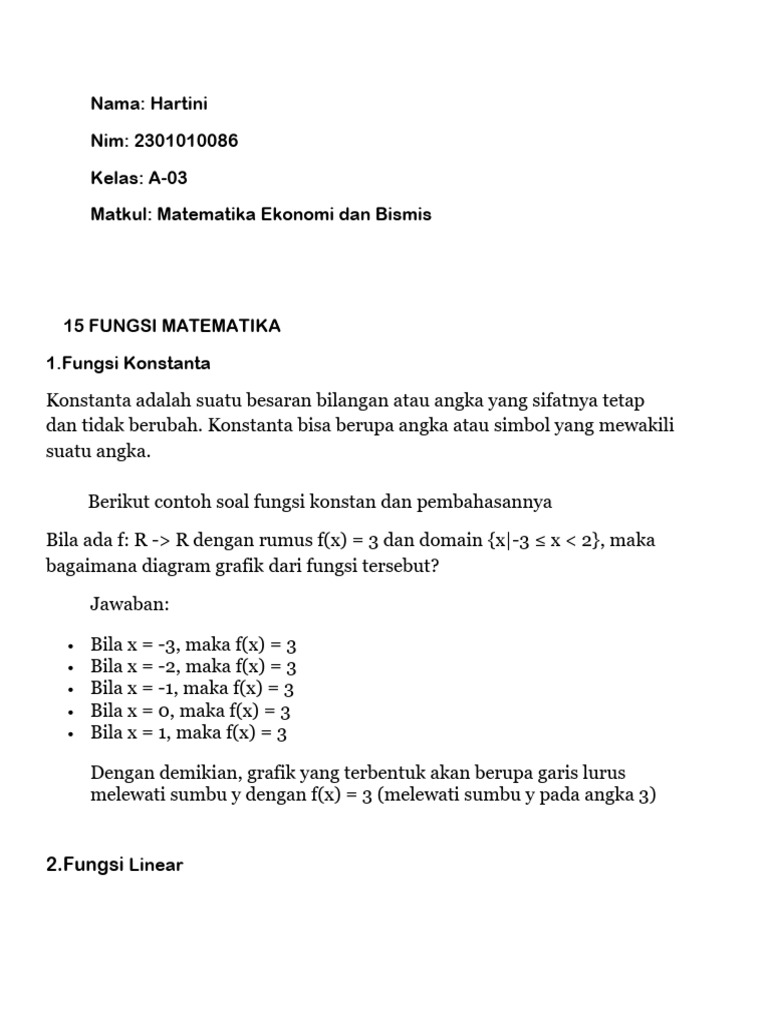 Tugas MTK | PDF | Komputer