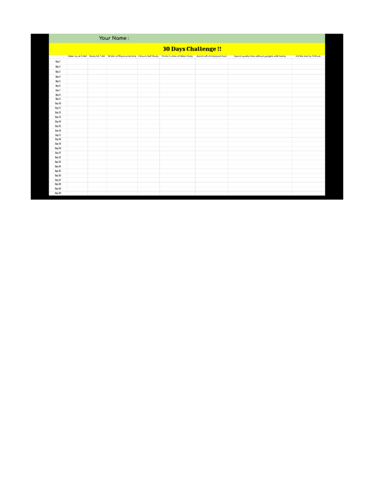 30 Days Challenge With Shimon Sir !! | PDF