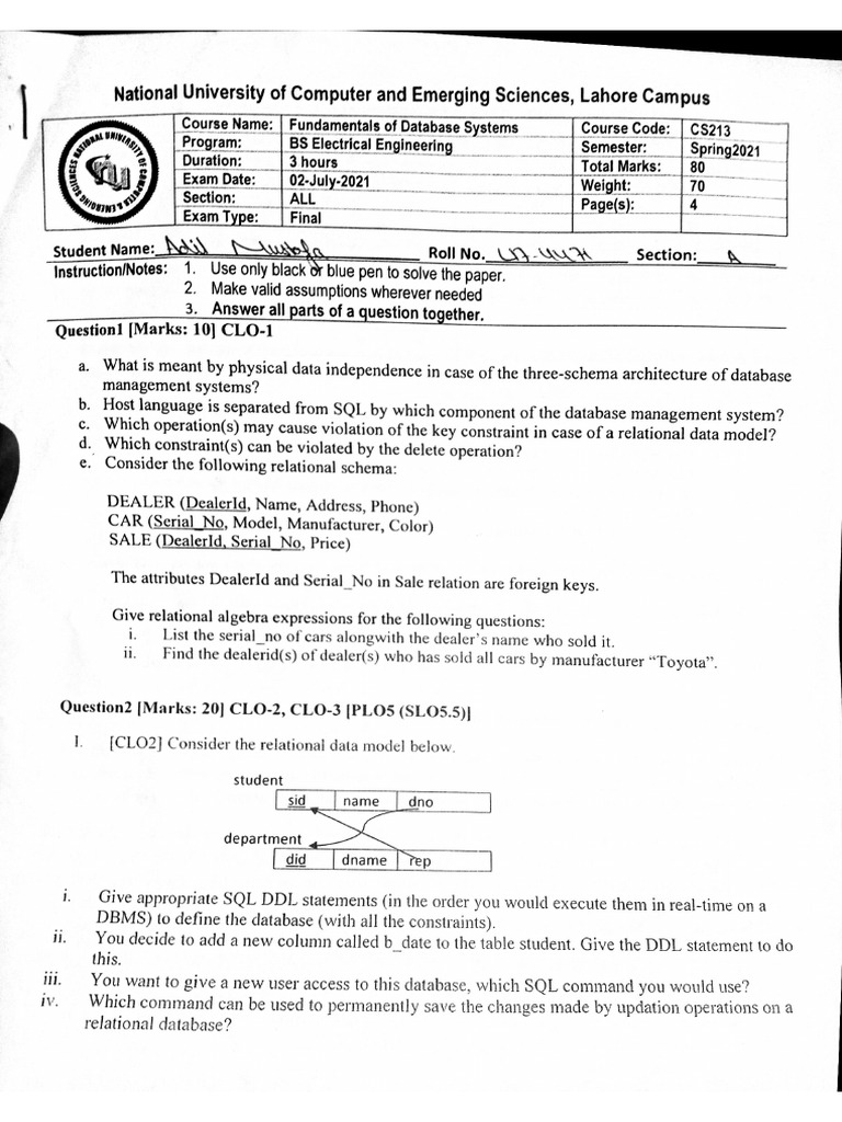 Database 2021 Final PPR | PDF