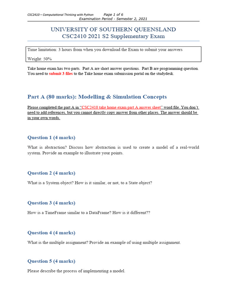 CSC2410 2021 S2 Supplementary Exam | PDF | Parameter (Computer ... CSC2410 2021 S2 Supplementary Exam | PDF | Parameter (Computer ...