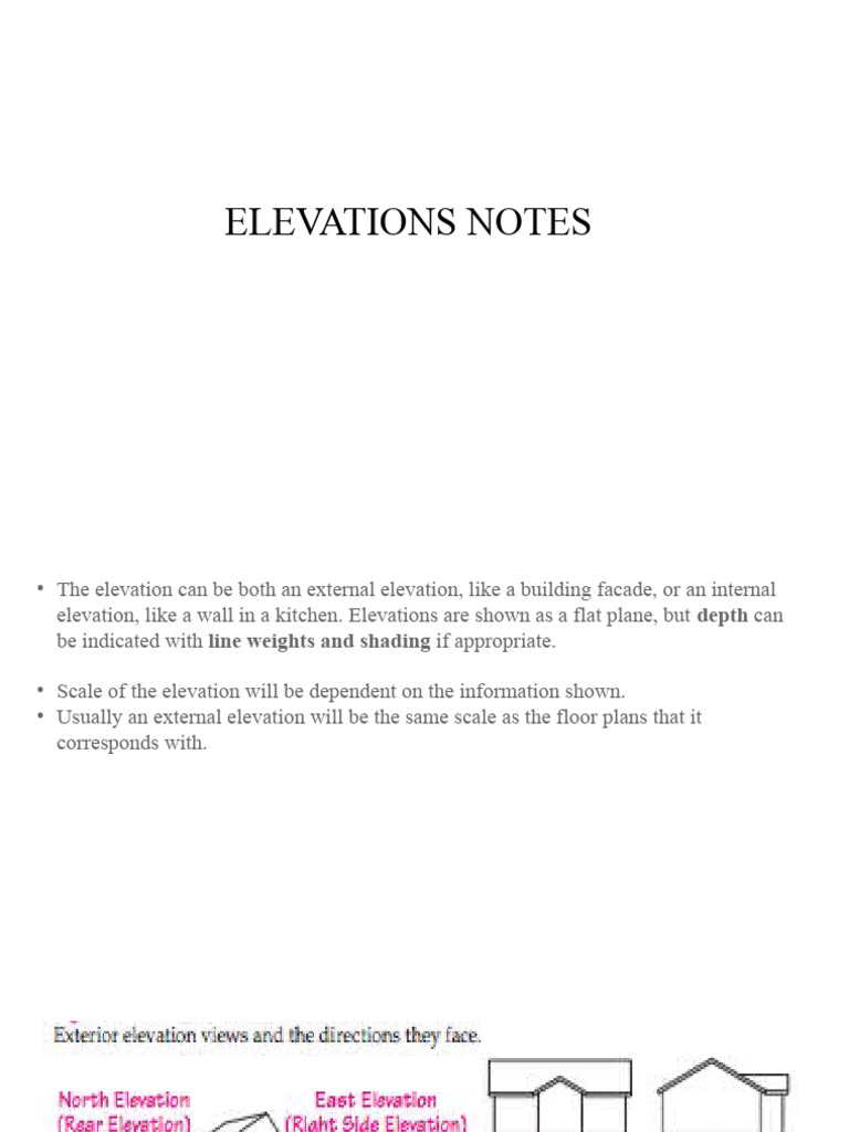 Elevation Notes | PDF