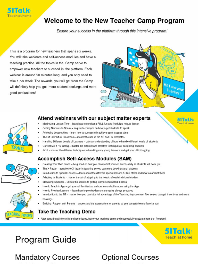 New Teacher Camp Program Guide - BATCH 2 | PDF